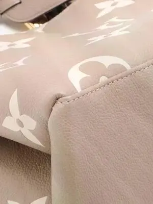 LOUIS VUITTON Bicolor Monogram Empreinte Giant Petit Palais Satchel - Brown