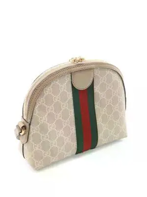 Gucci 2000-2015 Small Gg Supreme Web Ophidia Dome Crossbody Bag - Brown
