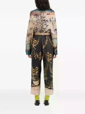 PIERRE-LOUIS MASCIA Silk Straight-leg Trousers