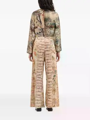 PIERRE-LOUIS MASCIA Abstract-print Palazzo Pants