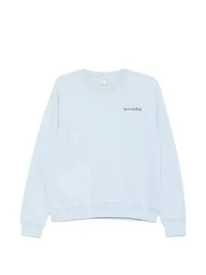 SPORTY & RICH Slogan-print Crew-neck Sweatshirt