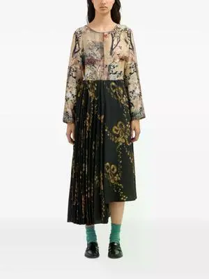 PIERRE-LOUIS MASCIA Ceto Pleated Asymmetric Skirt