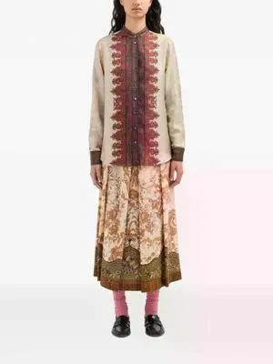 PIERRE-LOUIS MASCIA Paisley-print Silk Shirt