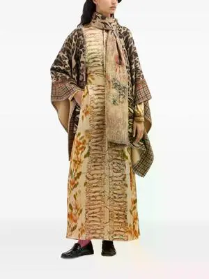 PIERRE-LOUIS MASCIA Silk Ikat Print Maxi Dress