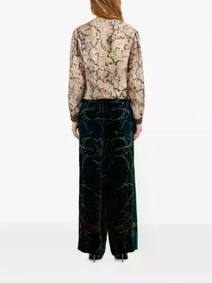 PIERRE-LOUIS MASCIA Aloe Floral-print Silk Blouse