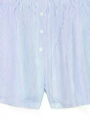SPORTY & RICH Vertical-stripe Shorts