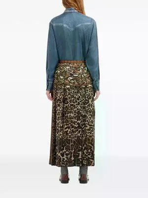 PIERRE-LOUIS MASCIA Doxgr Pleated Maxi Skirt