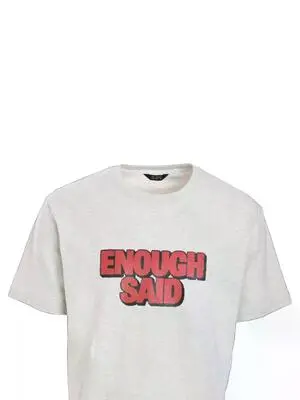 TEE LIBRARY Slogan-print Cotton T-shirt