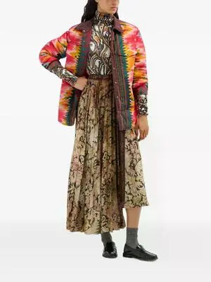 PIERRE-LOUIS MASCIA Zigzag-pattern Long-sleeve Shirt