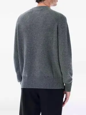 Extreme Cashmere Ordinary Ribbed-trim Sweater - Grey
