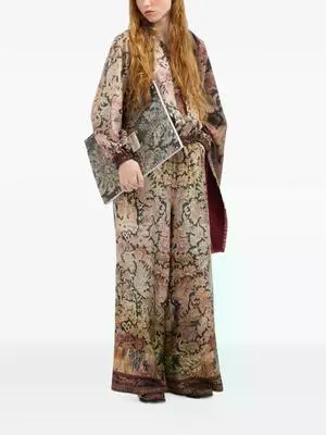PIERRE-LOUIS MASCIA Aloe Tapestry-print Palazzo Pants