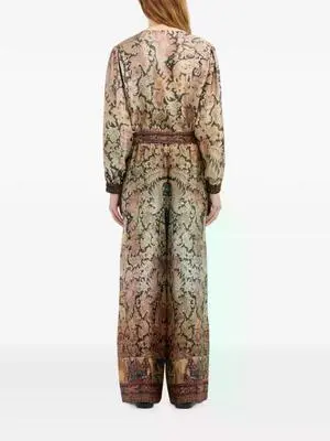 PIERRE-LOUIS MASCIA Aloe Tapestry-print Palazzo Pants