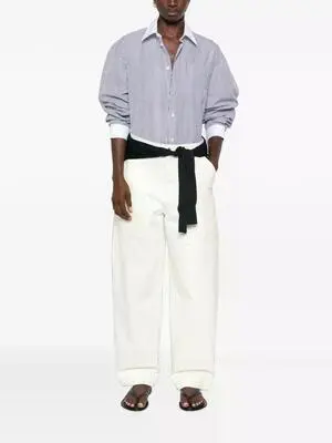 SPORTY & RICH Striped Cotton Shirt