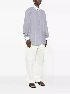 SPORTY & RICH Striped Cotton Shirt
