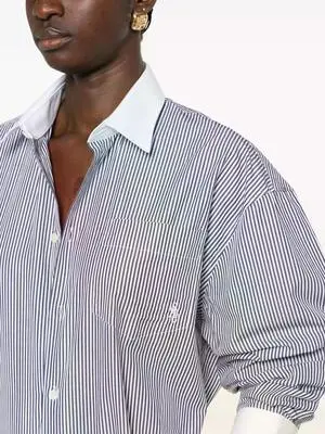 SPORTY & RICH Striped Cotton Shirt
