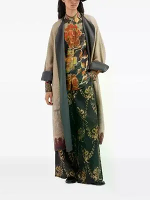 PIERRE-LOUIS MASCIA Floral-print Silk Palazzo Pants