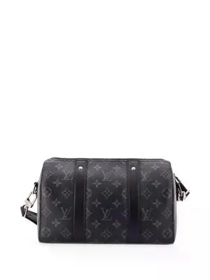 LOUIS VUITTON Reverse Monogram Eclipse Canvas City Keepall Crossbody Bag