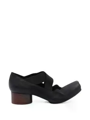 UMA WANG Crossover-strap Block-heel Ballet Flats