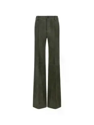 Stouls Suede Boot-cut Trousers