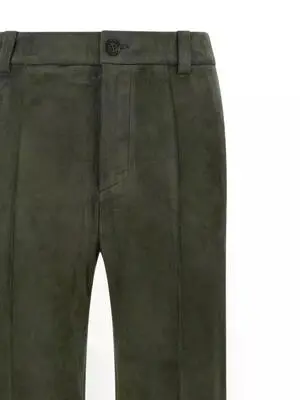 Stouls Suede Boot-cut Trousers