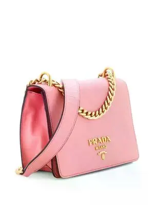 Prada Chain Flap Bag Saffiano Leather Small Crossbody Bag