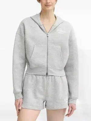 Under Armour Logo-print Zip-up Hoodie - Grey