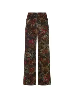 PIERRE-LOUIS MASCIA Gridox Striaght-leg Trousers - Brown
