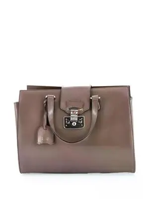 Gucci Lady Lock Tote Leather Medium Satchel