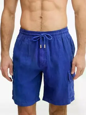 Vilebrequin Linen Cargo Shorts - Blue