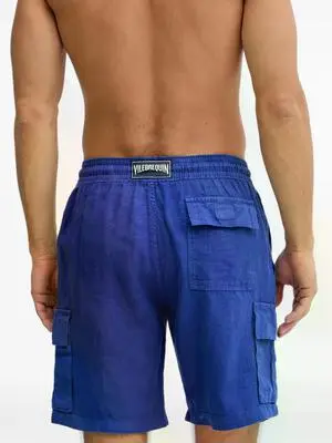 Vilebrequin Linen Cargo Shorts - Blue