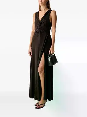 VICOLO Twist-detail Side-slit Dress