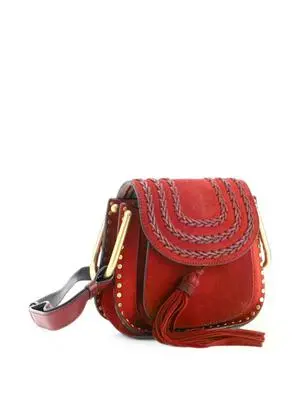 Chloé Hudson Handbag Whipstitch Suede Mini Crossbody Bag