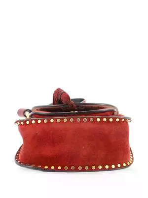 Chloé Hudson Handbag Whipstitch Suede Mini Crossbody Bag