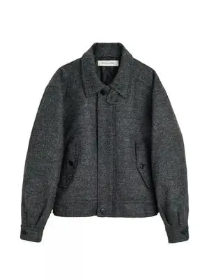 SUNFLOWER Harrington Herringbone-pattern Jacket