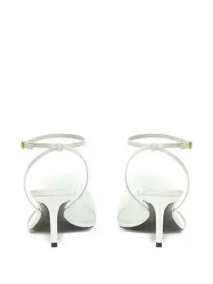 Saint Laurent Mae Feather-embellished Sandals