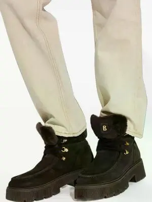 Bogner Turin Shearling-trim Leather Boots