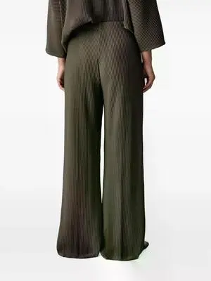 Joseph Ribkoff Plissé-effect Wide-leg Trousers