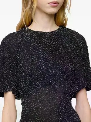 Rabanne Textured Ruched Blouse