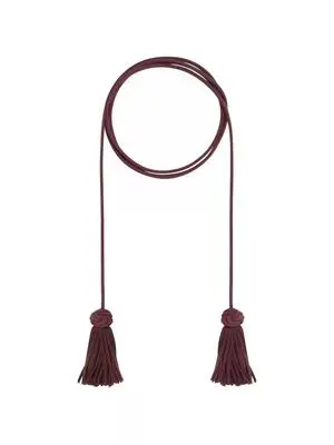 PIERRE-LOUIS MASCIA Tassel-accented Rope Belt - Brown