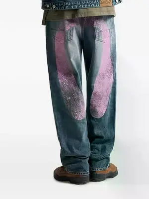 EVISU Daicock Ripped Denim Jeans