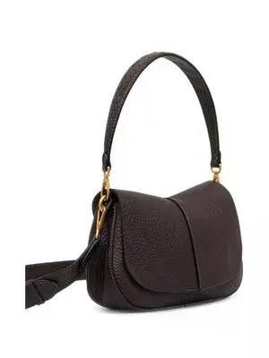 GIANNI CHIARINI Medium Helena Round Pebbled-leather Shoulder Bag