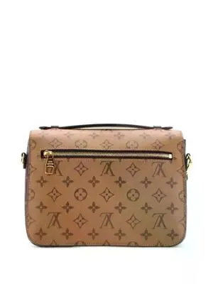 LOUIS VUITTON Reverse Monogram Canvas Pochette Metis Crossbody Bag - Brown