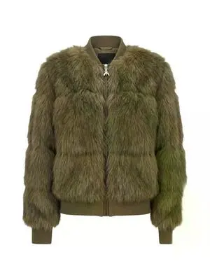 Patrizia Pepe Faux-fur Ribbed-trim Jacket