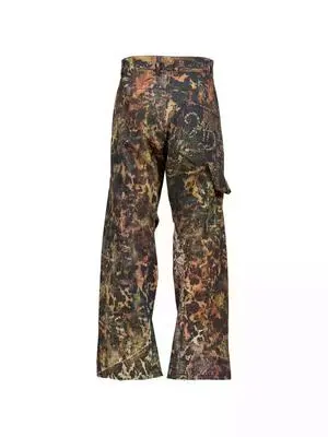 We11Done Abstract-print Corduroy Trousers