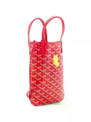 Goyard Printed Coated Canvas And Printed Canvas Mini Tote Bag - Red