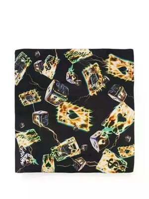 AWGE Graphic-print Scarf Black
