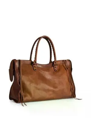 Balenciaga Le City Bag Large In Caramel - Brown