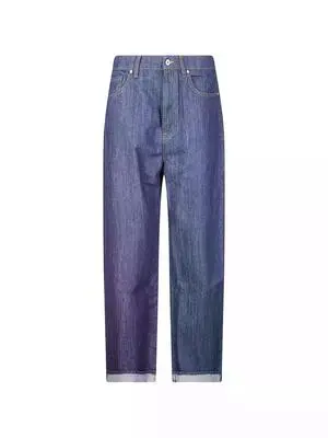 P.a.r.o.s.h Contrast-stitched Jeans - Blue