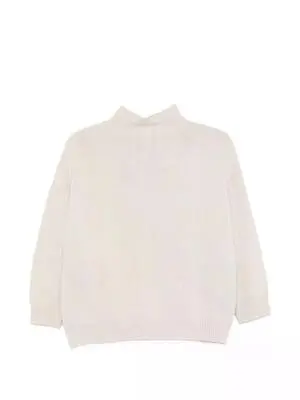 VANISE High-neck Drop-shoulder Sweater