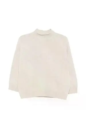 VANISE Vanisè High-Neck Drop-Shoulder Sweater
